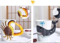 China Home 450ml 9x11cm Heavy Duty Ceramic Coffee Mugs for sale