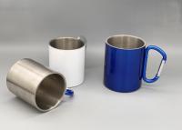 China Double Walled Insulated Silver 250ml Camping Cups for sale