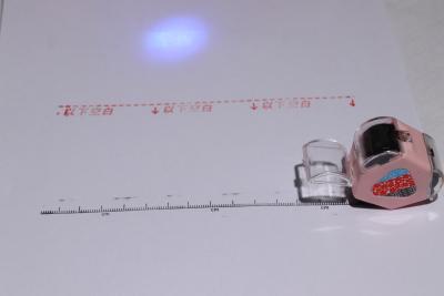China Mr.File Security Document Stamp, Line Pattern Stamper Built-in UV Light for sale