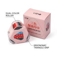 China Wholesale Blue Confidential Privacy Stamp, Blue Roller Stamp for Office Document Masking for sale