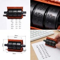China Wholesale Cabin Shaped Math Roller Stamp, 1000 Questions Addition Subtraction Stamper for sale