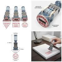 China Wholesale Lizao Adjustable Date Stamp, Manual Rolling Office Date Seal for Documents for sale