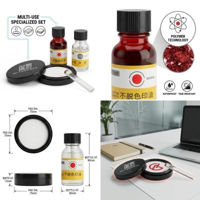 China Wholesale Non-Fade Ink Pad Set, Dual Size Stamp Ink Pad for Office and Craft for sale