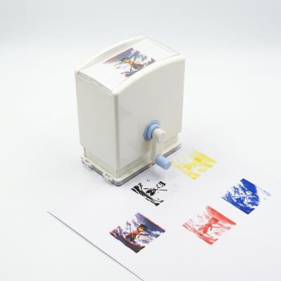 China Wholesale 4 Color Self-Inking Stamp, CNYK Office Custom Rubber Stamp for Document Marking for sale