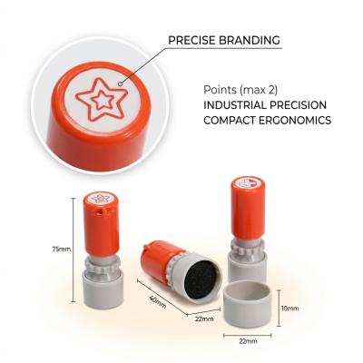 China Wholesale HFB Round Flash Stamp, Pre-Inked Custom Office Seal Stamper for Business for sale