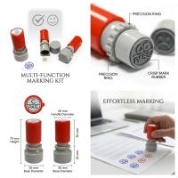 China Wholesale HFB Round Flash Stamp, Pre-Inked Custom Office Seal Stamper for Business for sale