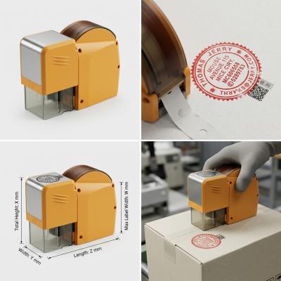 China Wholesale Security Label Stamp Making Machine, Portable Seal Maker for Stickers for sale
