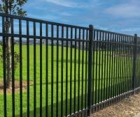 China Outdoor Decorative Panel Polished Aluminum Fence System for Garden Pool Slatted Panels for sale