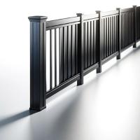 China Custom Aluminum Balcony Privacy Fence Profile Louver Frame Bar Horizontal Slat Fencing for sale
