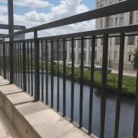 China 5.8-6.0M Length Modern Black Metal Stair Aluminum Railing for Decorative Balcony System for sale