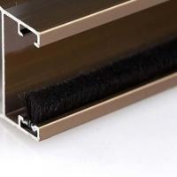 China Gray Aluminum Window And Door Weather Strip For Dust Proof In Modern Simple Style for sale