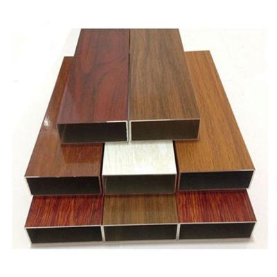China Shengxin's 6063 t6/t5 Wood Grain Finish Extruded Aluminum Profiles for Building Material for sale