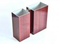 China Simil Wood Aluminum Wood Grain Powder Coating Profile Meets International Standards for sale