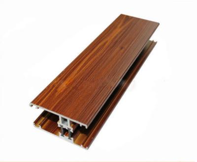 China 100000 Tons/Year SHENGXIN Wood Grain Transfer Aluminum Profile for Window and Door for sale