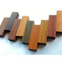 China 100000 Tons/Year SHENGXIN Wood Grain Transfer Aluminum Profile for Window and Door for sale
