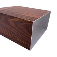 China 6000 Series T3-T8 Shengxin Wood Grain Finish Aluminum Hollow Profile for Decoration for sale