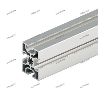 China Modular Construction Customized 40x80 40x40 303x0 Aluminum Extrusion T Slot Aluminium Profiles for sale