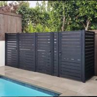 China Alloy Modern Garden Black Vertical Tube Fence with Cutting Service and Powder Coating for sale