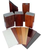China 6063 T5 Powder Coating Anodizing Wooden Color Aluminum Profiles For Windows And Doors ISO Certified for sale