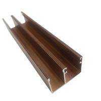 China 6063 T5 Powder Coating Anodizing Wooden Color Aluminum Profiles For Windows And Doors ISO Certified for sale