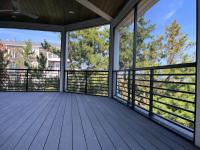 China Outdoor Balcony Aluminum U Channel Glass Fence with Customizable Height and Alloy Material for sale