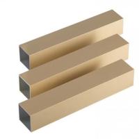 China Customized Color Titanium Gold Aluminium Wardrobe Extrusion Profiles GB5237-2017 Standard for sale