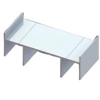 China 0.30mm Thickness RAL9010 9016 Powder Coated Aluminium Profiles for Window and Door for sale