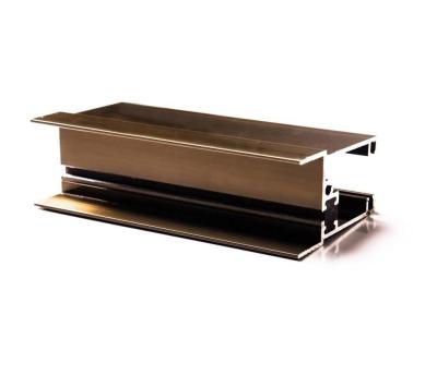 China Bronze Anodized Aluminium Extrusion Window Frame with 6063 Aluminum Alloy Structure for sale
