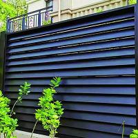 China Cutting Service Anodized Modern Aluminum Gate for Sophisticated Metal Fence Design for sale