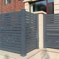 China 6ft High Main Gate Design Garden Privacy Aluminum Slat Fence Panel with Tolerance ±3% for sale