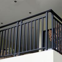China Decorative Panel Custom Fencing Gate with 5.8-6.0M Length T5 Black Aluminum Railing for sale