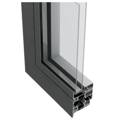 China Double Glazed Frame 6063 T5 Aluminum Profile for Casement Window within 5.8-6.0M Length for sale