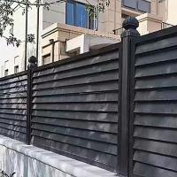 China Outdoor Decorative Panel Fence and Gate Custom Aluminum Fencing System 5.8-6.0M Length for sale