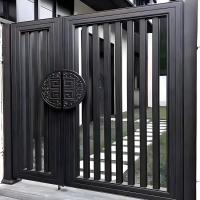 China Privacy Slat Fence Panels in Aluminum Metal Black Powder Coated for Horizontal Fences for sale