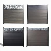 China Outdoor Garden Privacy Aluminum and WPC Panel Fence Wall Door Gate with 0.30mm Thickness for sale