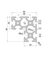 China 6063-T5 Profile Silver Anodized Aluminium Extrusion T Slot with Decoiling Processing for sale