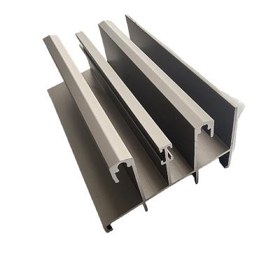 China T3-T6 Aging Treatment Aluminum Profiles for Glass Sliding Door and Window Frames for sale