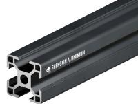China Decorations Black Anodized T Slot Aluminum Extrusion Profile 2020 4040 4545 4080 8080 for sale