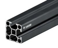 China Decorations Black Anodized T Slot Aluminum Extrusion Profile 2020 4040 4545 4080 8080 for sale