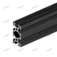 China Customized Size Black Anodized T Slot Aluminium Profiles with and 6063-T5 Profile for sale