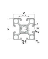 China T Slot Aluminium Profiles 4040 4020 4080 Silver Anodizing for Precision Applications for sale