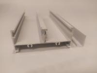 China Custom Length Extrusion Aluminum Profiles with Machining in Blanco and Negro Color for sale