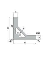 China Customized 6063 Silver Anodized Grade 6000 Series Aluminium Extrusion Profiles V Slot for sale