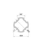China ±1% Tolerance Silver Anodized Aluminium Extrusion Tube Profiles for Energy Structures for sale
