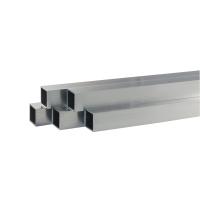 China Wood Color Aluminum Square Tube with Welding Service 1.5x0.75mm Customized Thickness for sale
