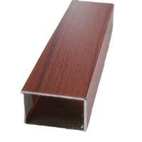 China Aluminio Color Madera Tubo de Aluminio Grade 6000 Series Aluminium Profile for Window for sale