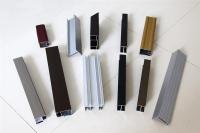 China Polish Brush Powder Coating Golden Anodizing Wood Grain PVDF Building Construction Windowa Doors for sale