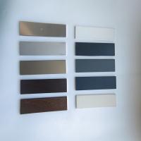 China Polish Brush Powder Coating Golden Anodizing Wood Grain PVDF Building Construction Windowa Doors for sale