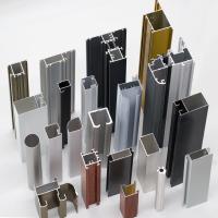 China Aluminio Color Madera Tubo de Aluminio Grade 6000 Series Aluminium Profile for Window for sale