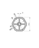 China Residential Aluminum Alloy T Slot Extrusion Profiles in Silver Anodized for Projects for sale